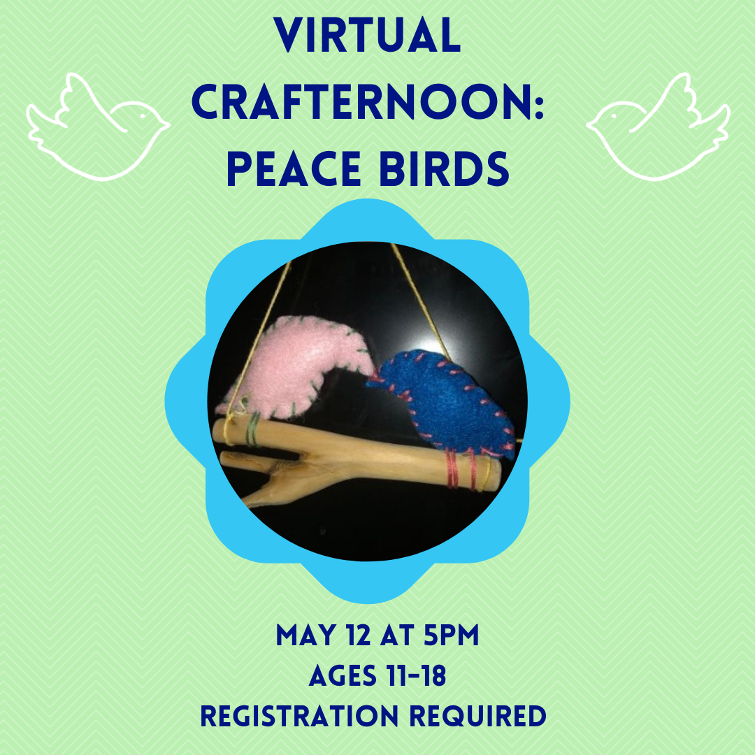 Virtual Teen Crafternoon: Peace Birds – Haverhill Public Library