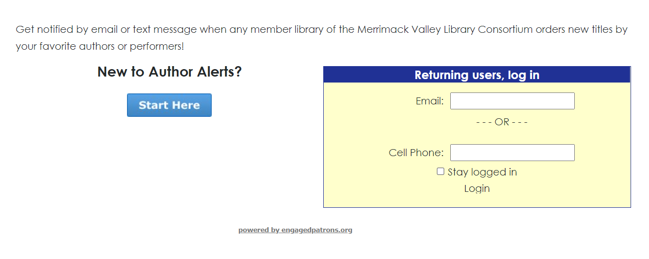 Author Alerts! – Haverhill Public Library