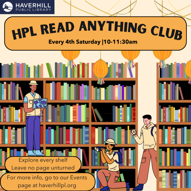 September Adult Events at HPL – Haverhill Public Library